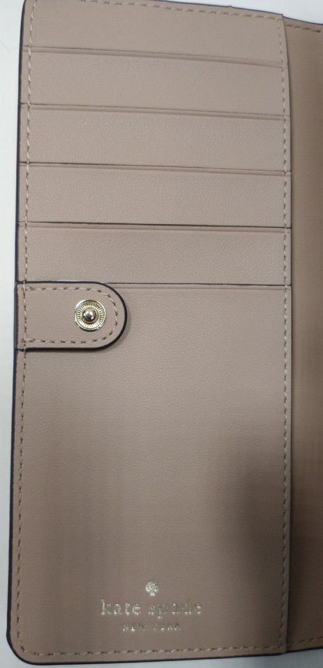 Kate Spade Madison Large Slim Bifold Saffiano Leather Wallet Meringue ...