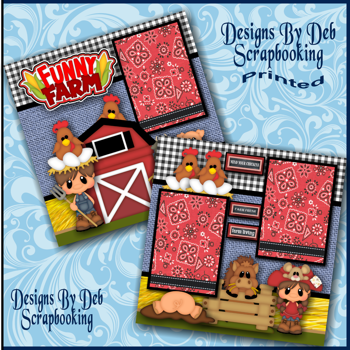 Farm Scrapbook Paper Design Mintay Scrapbooking Paper LAVENDER FARM