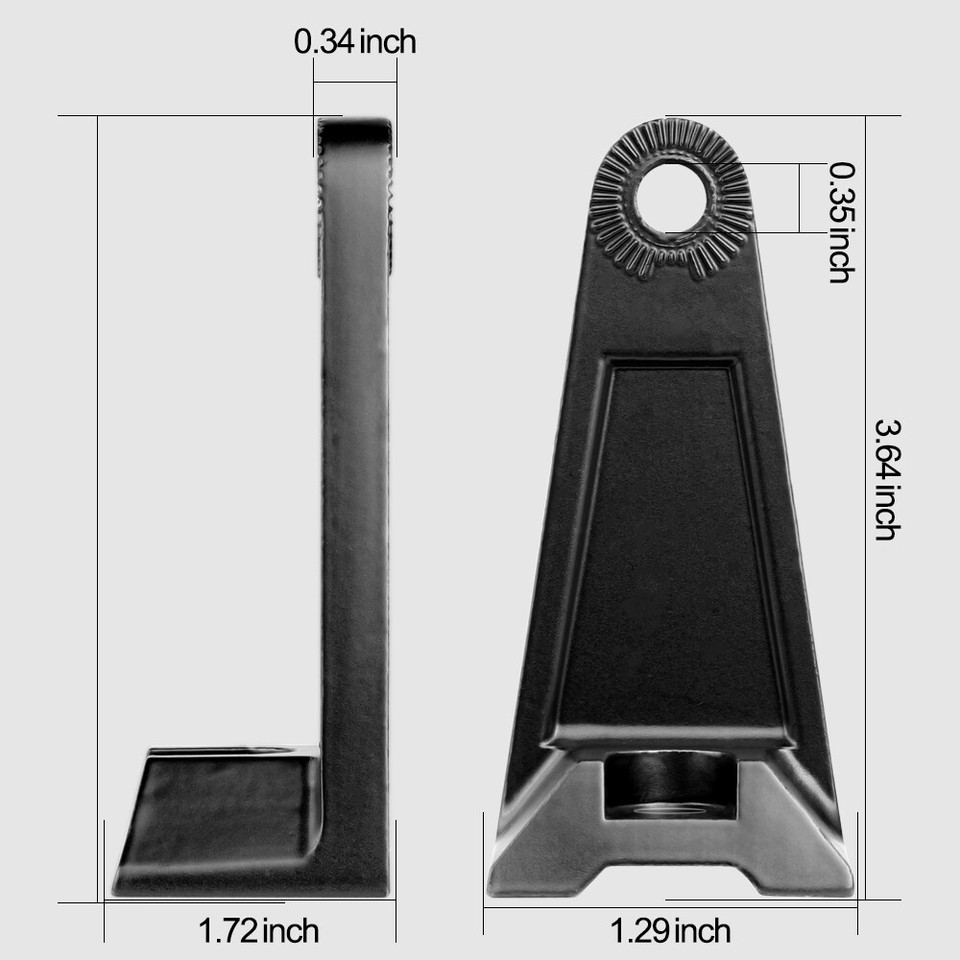 2PC LED Light Bar Mounting Brackets 360° Side Rotating Al Alloy Holder ...