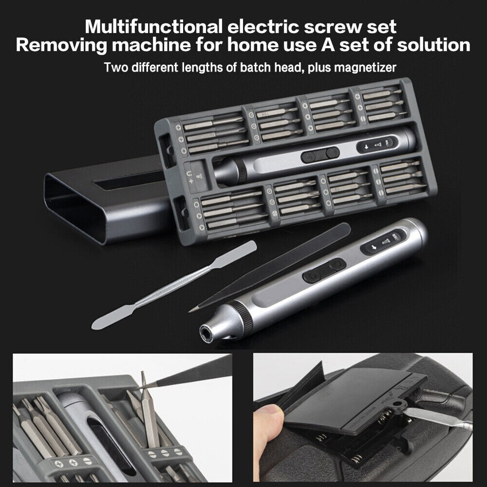 52 IN 1 Mini Precision Electric Screwdriver Set Magnetic Cordless ...