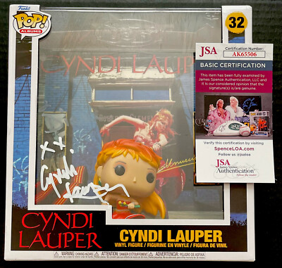 Cyndi Lauper (She's So Unusual) Funko Pop! Rocks Album Signed JSA COA ...