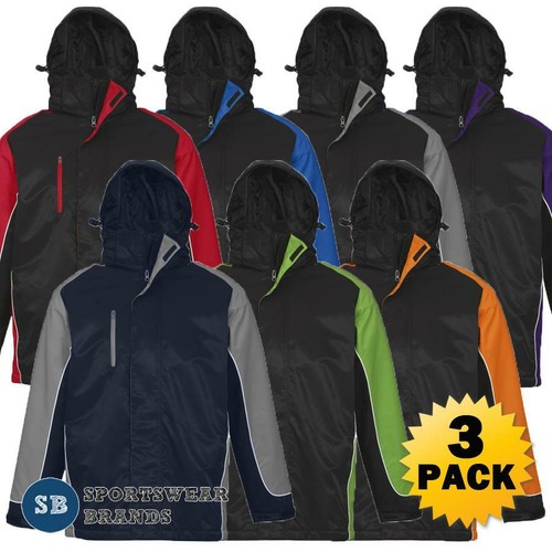 3 x Mens Jacket Coat Mechanic Sports Club Winter Car Show Workwear Work ...