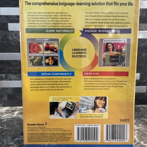 Rosetta Stone Italian Language Lesson Book Beginner Levels 1-5 Book | eBay