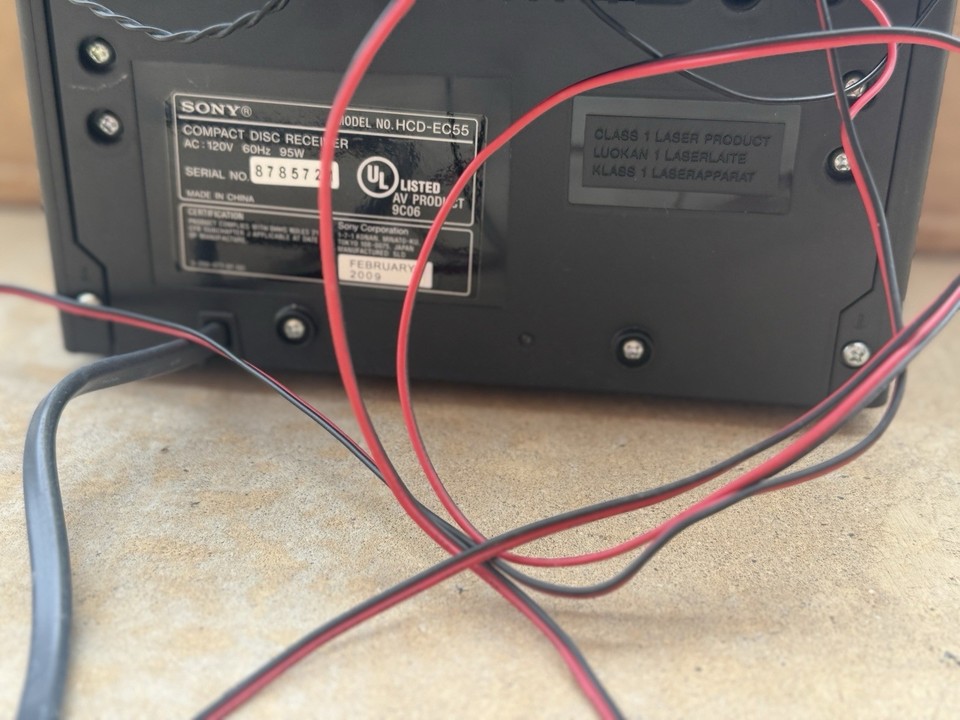 Sony MHC-EC55 HiFi Component System Stereo 3-Disc CD Changer AM/FM With ...