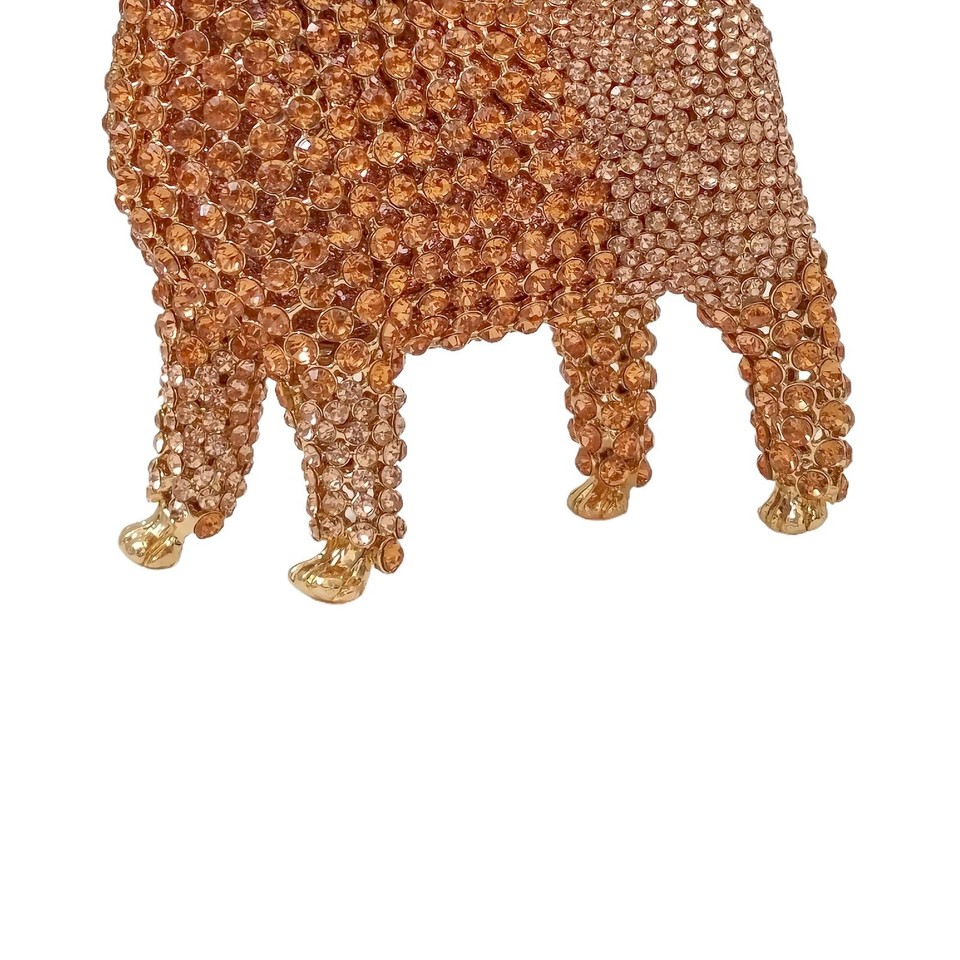 Cute Poodle Evening Bag Dog Rhinestone Purse Animal Crystal Clutch for ...