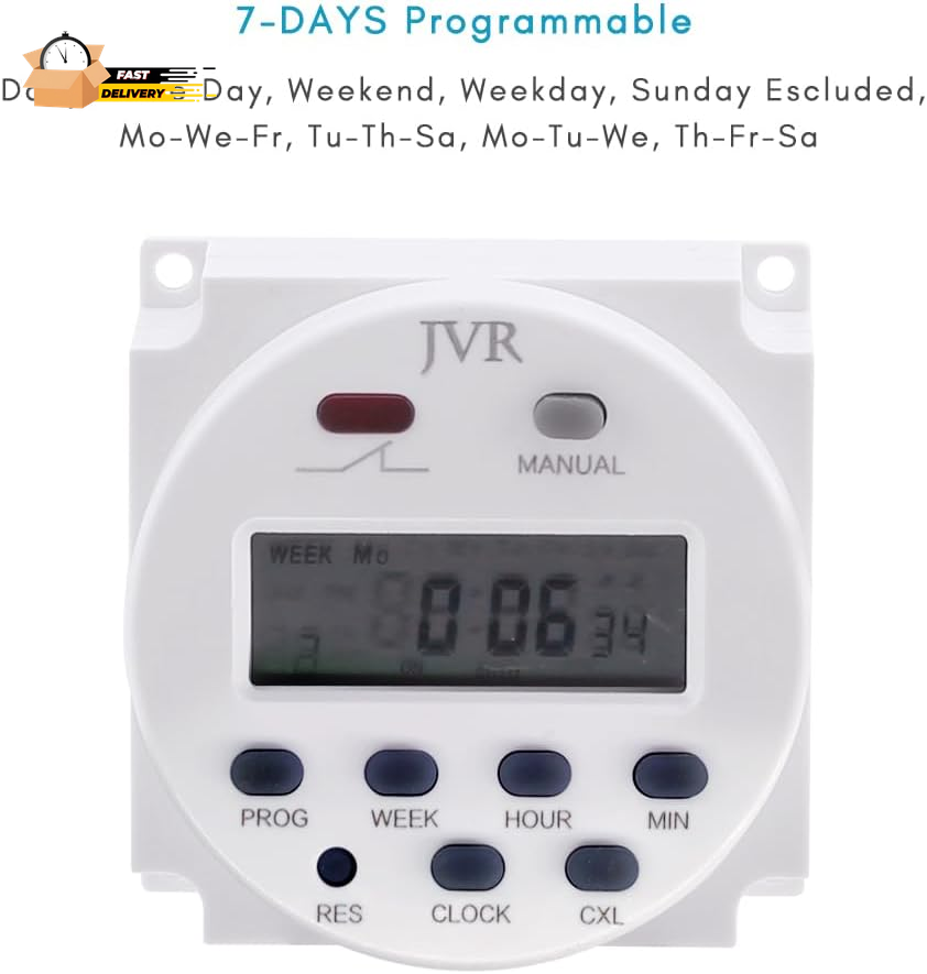 12V Timer Switch - Programmable, Dc/Ac/Solar Battery Powered | 12 Volt ...
