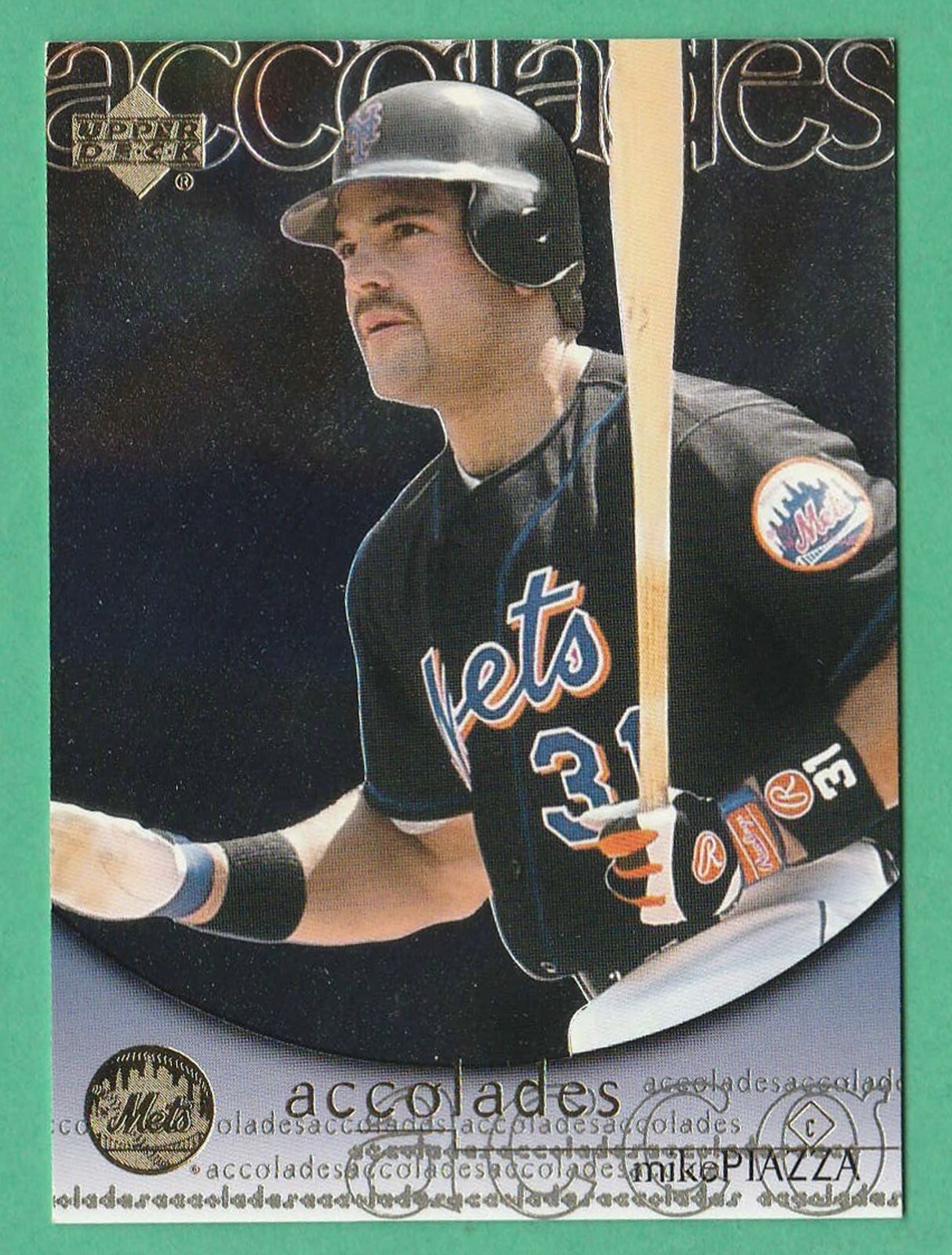 2000 Upper Deck Accolades #A4 Mike Piazza New York Mets Baseball Card ...