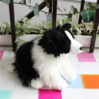 Cute Border Collie Plush Toy - Realistic Collection Border Collie Puppy ...