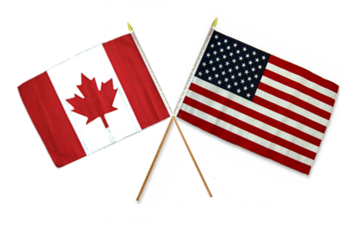 Canadian Flag And Us Together Taking The Canada US Partnership To The