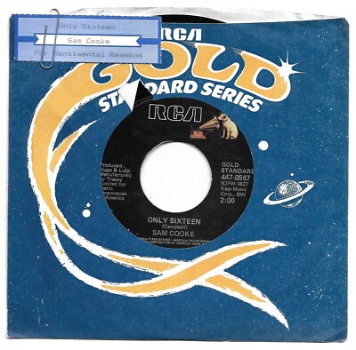Sam Cooke (Only Sixteen --bw-- For Sentimental Reasons) MINT REISSUE ...