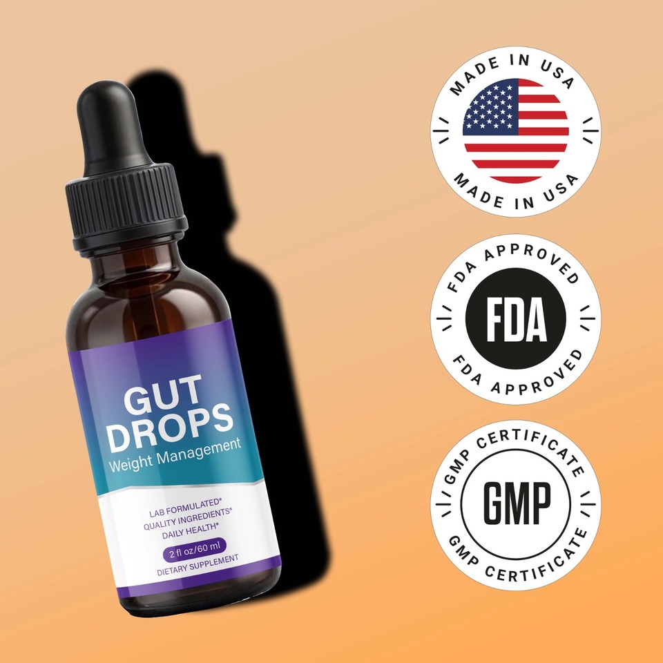 ( 1 Pack ) Gut Drops, Advanced Weight Loss & Gut Health Support Drops ...
