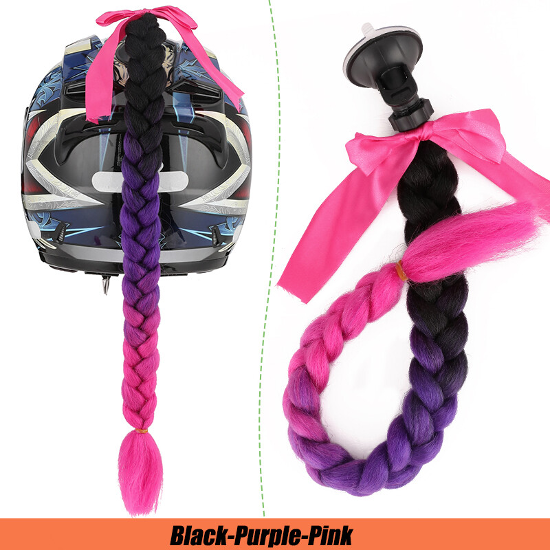 Motorcycles Bike Girl Ramp Helmet Braid Ponytail Hair Pigtail Braiding ...