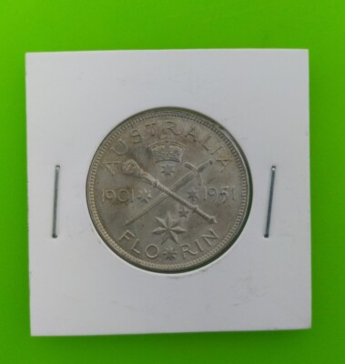 1 Florin Silver Coin Australia Jubilee 1901-1951 | eBay