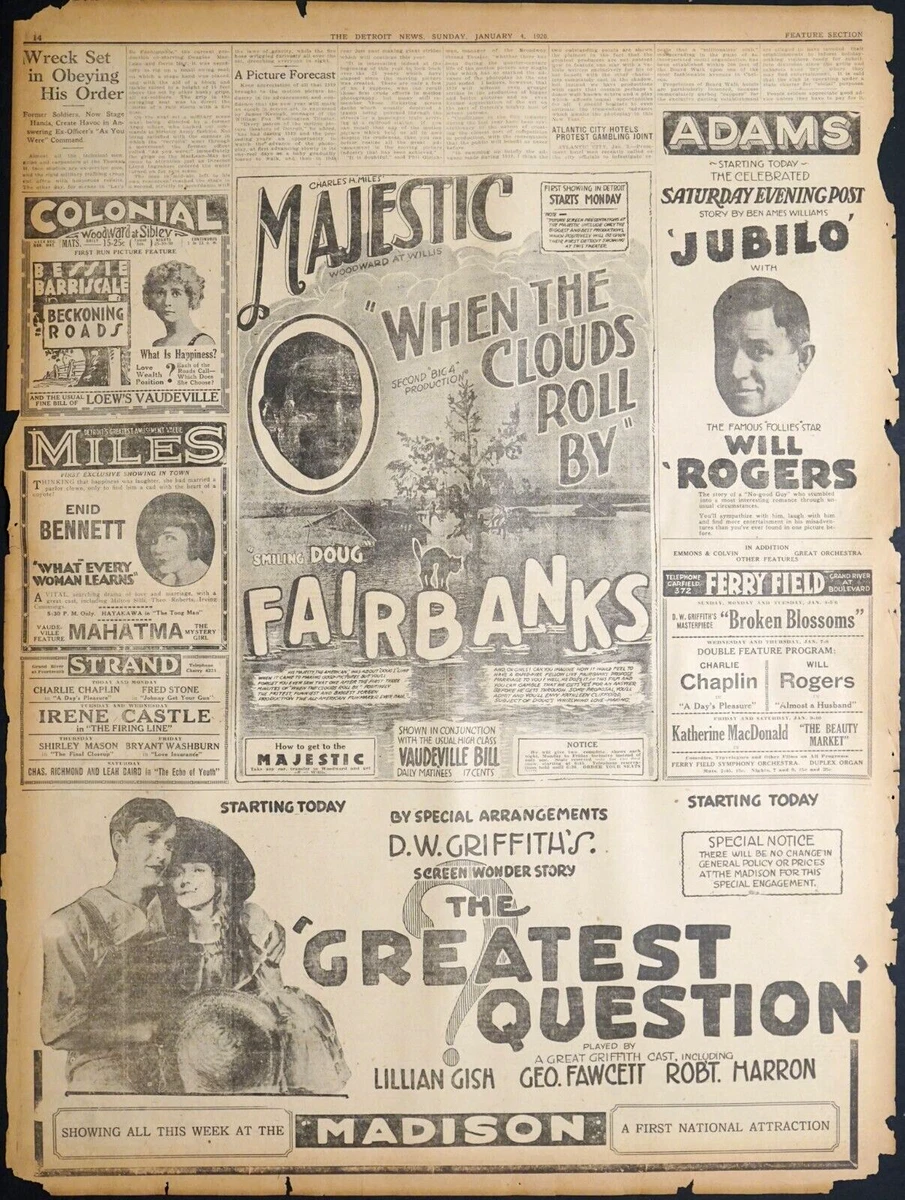 1920s Newspaper Advertisements