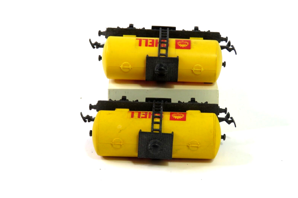 2 PCS LIMA SHELL YELLOW TANK CAR 2702 HO SCALE MADE ITALY L-396 | eBay