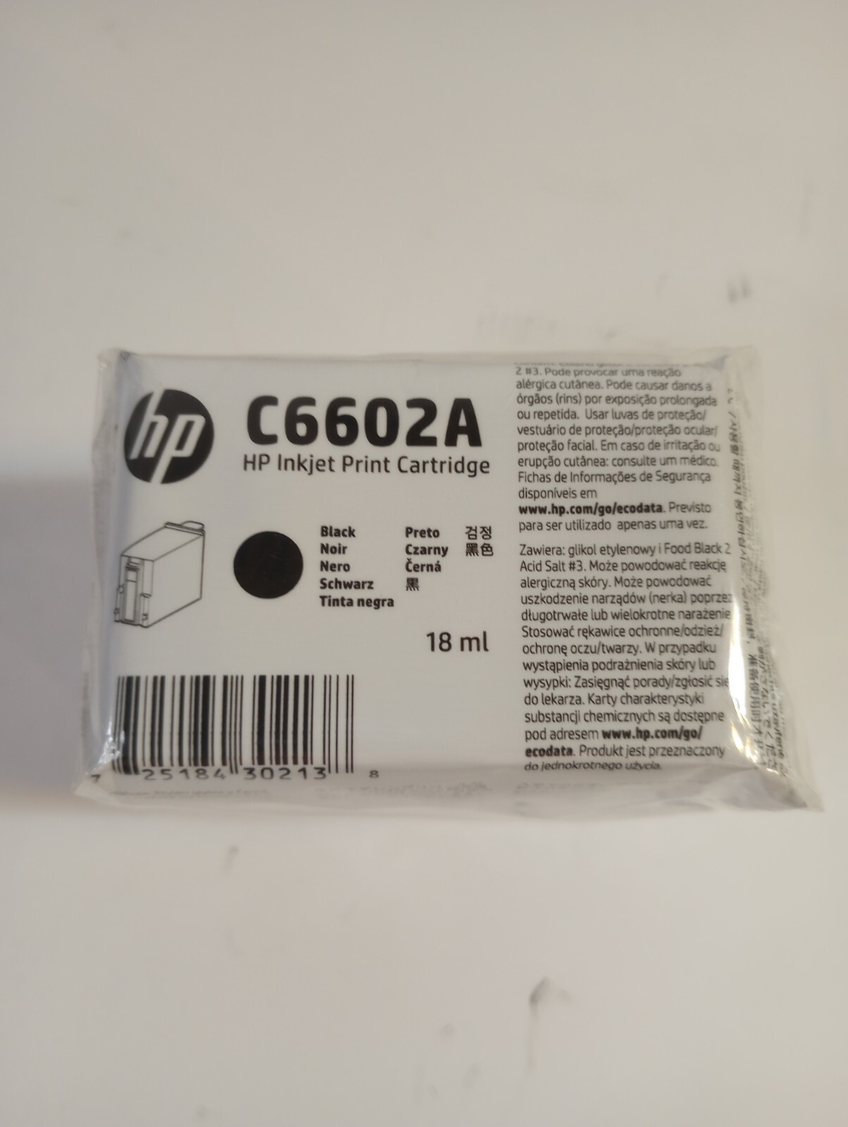 Genuine OEM HP C6602A Black Ink Cartridge Sealed pack of 3 install by ...