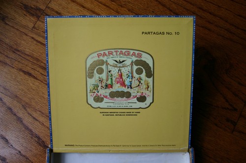 Vintage Flor de Tabacos de Partagas YCA 1845 Number 10 Cigar Box | eBay