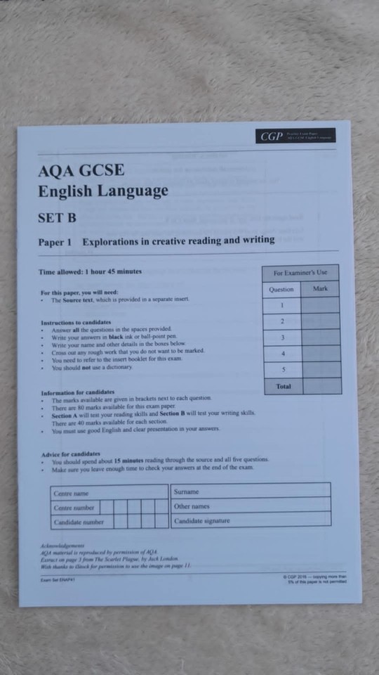 Bundle of GCSE English Language / Literature Revision Study Books - CGP ...