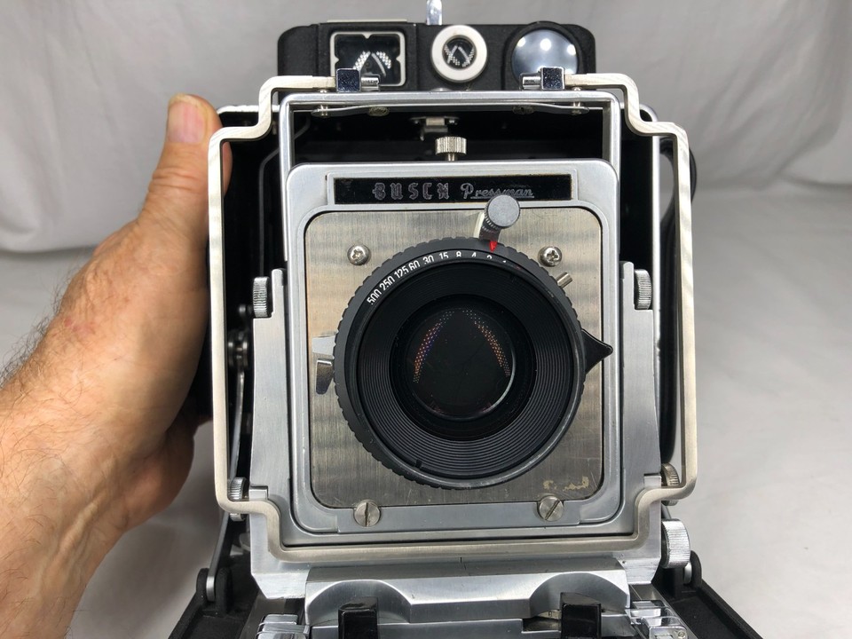 VINTAGE BUSCH PRESSMAN MODEL D 4X5 CAMERA PRE-OWNED IN GOOD CONDITION ...
