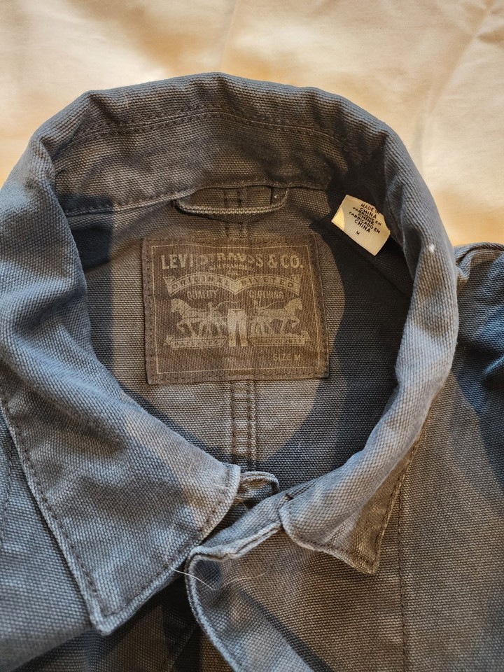 Levi’s Engineer Chore Jacket Mens Medium Blue Workwear Red Tab | eBay ...