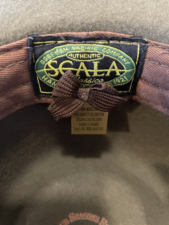 Scala Classico Men's Wool Felt Outback Style Hat, New With Tags, XL ...
