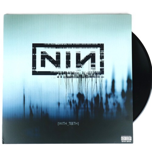 Nine Inch Nails, NIN, With Teeth, Vinyl Record First Press, DAMAGED ...
