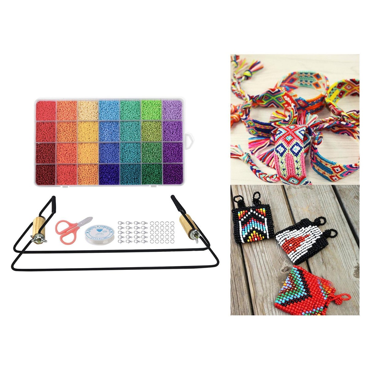 Seed Bead Loom Weaving Patterns Blue Waves Bead Loom Pattern, PDF