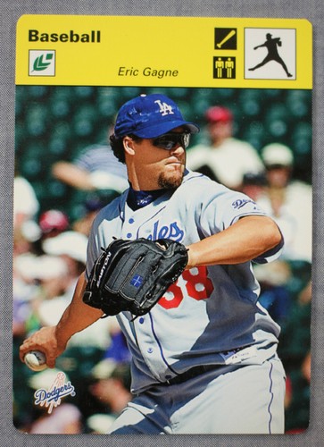 Eric Gagne Los Angeles Dodgers 2004 Donruss Sportscasters Yellow Card ...