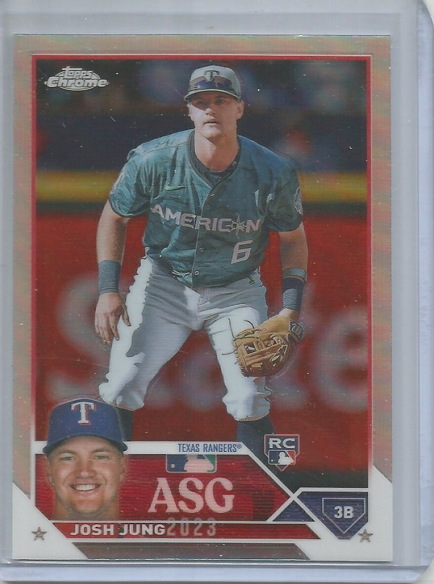 2023 JOSH JUNG TOPPS CHROME UPDATE ROOKIE ASG REFRACTOR PARALLEL CARD ...