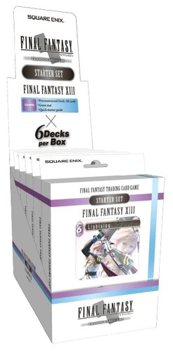 Final Fantasy 13 Trading Card Game Starter Set (Sealed Box of 6) FF ...