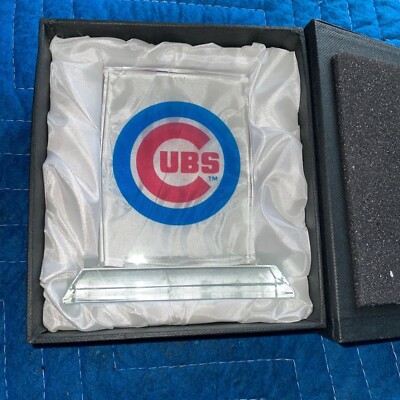 MVP CRYSTALS Chicago Cubs desk weight Crystal Display Heavy. NOS | eBay