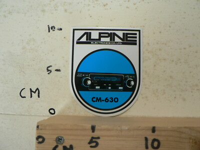 STICKER,DECAL ALPINE ELECTRONICS CO LTD CM-630 CAR STEREO AUDIO | eBay