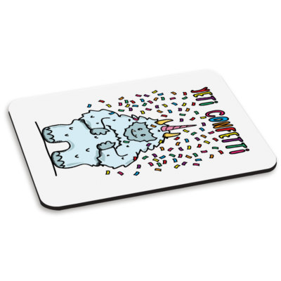 Yeti Confetti PC Computer Mouse Mat Pad - Funny Animal | eBay UK