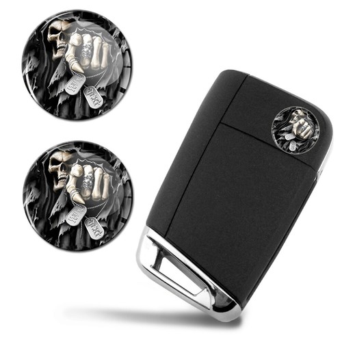 2 x 3D Gel Stickers Remote Key Fob Auto Moto Car Key Badge Emblem You ...