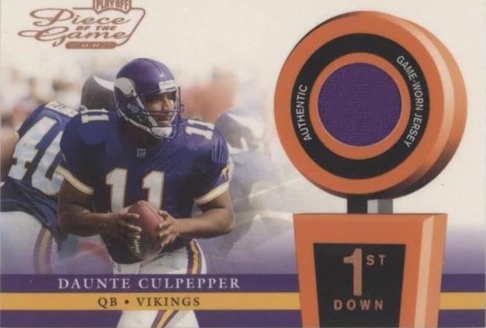2002 Playoff Piece of the Game - Materials Daunte Culpepper #POG-14 1st ...