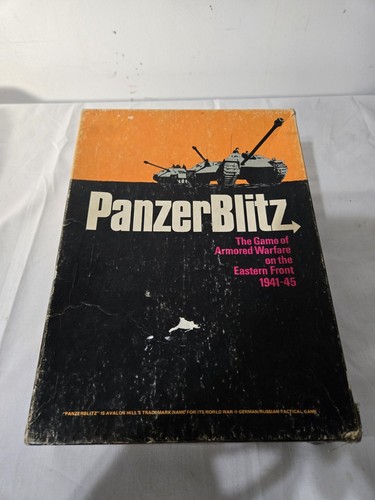 1970 Avalon Hill Panzer Blitz Armored Warfare Board Game Complete Vtg ...