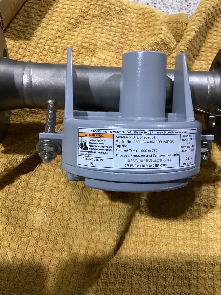 BROOKS MT3809 Series Metal Tube Variable Area Flow Meter | eBay