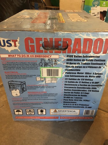 UST Generator Model GG3500 - 3500W | eBay