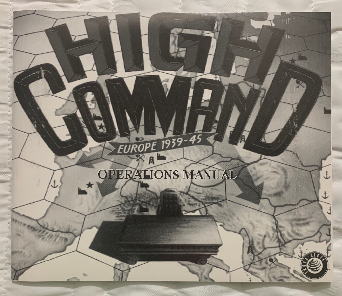 VTG High Command Europe 1939-45 Video Game IBM PC 3.5" Disks Original ...