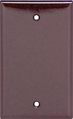 NEW COOPER CASE (25) 2129-B BROWN BLANK WALL PLATE COVERS & SCREWS ...