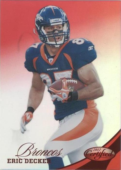 2012 Panini Certified - Eric Decker #54 Mirror Red /250 for sale online ...