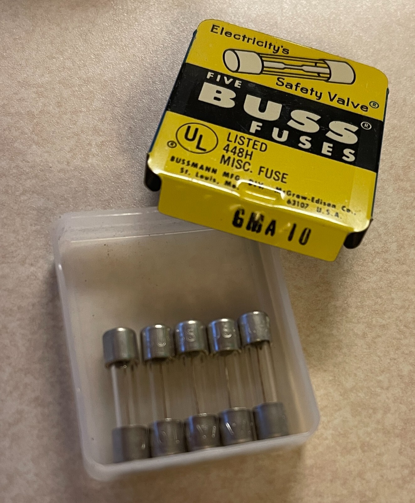 Bussmann Buss Fuses GMA 10 - Pack of Five Fuses NOS | eBay