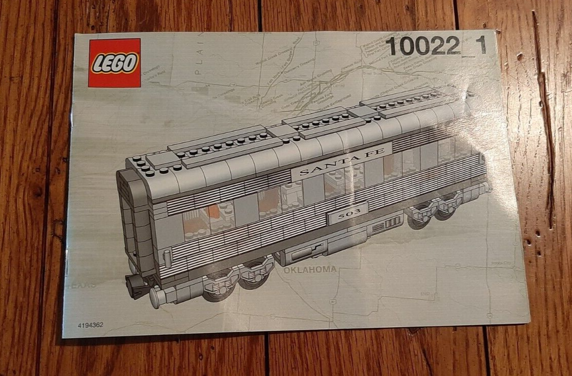 INSTRUCTION MANUAL LEGO 10022-1 Santa Fe 503; COMPLETE; FREE SHIPPING ...
