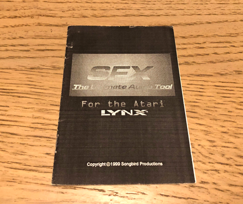 SFX - Atari Lynx - Manuel | eBay