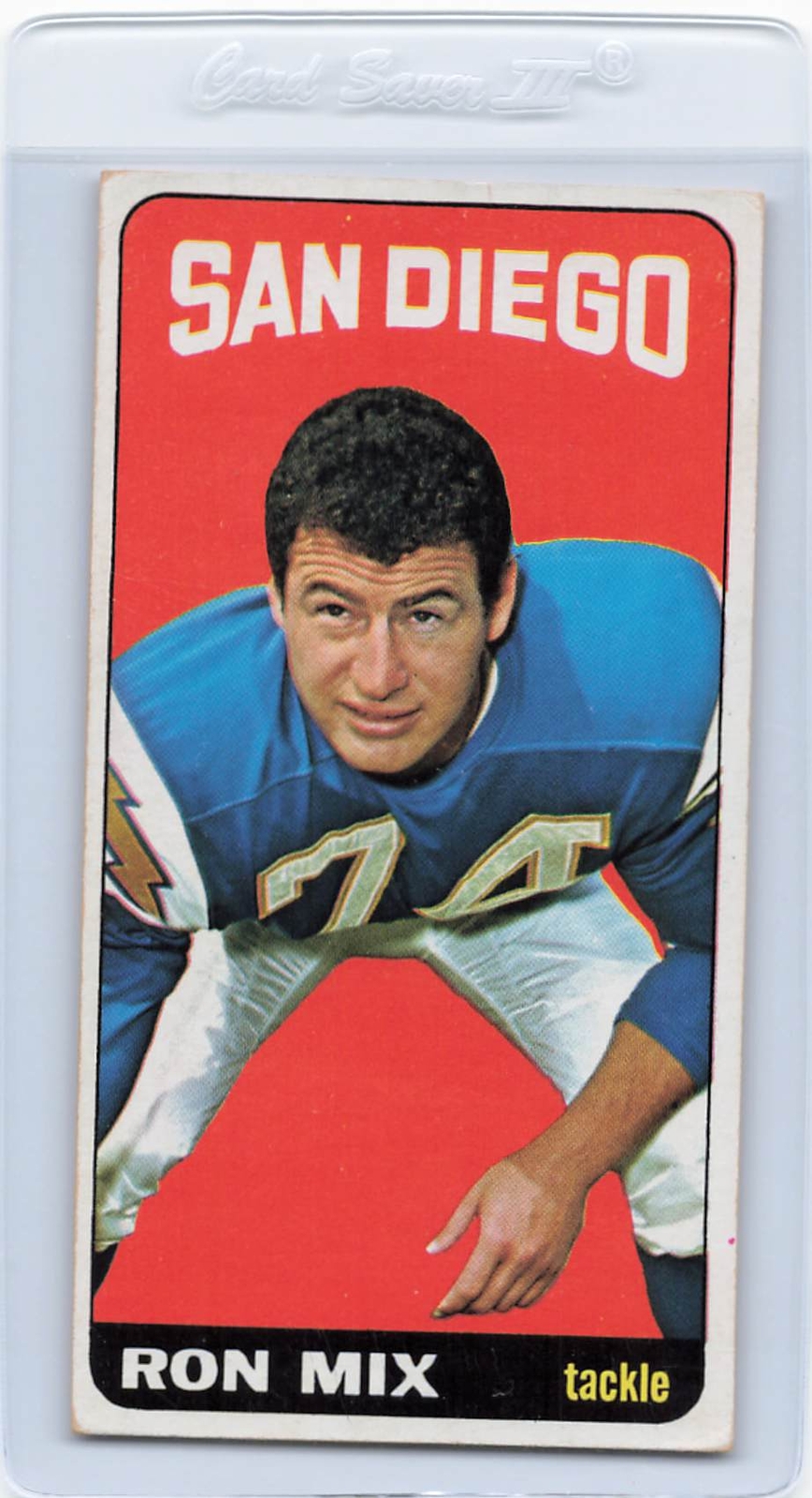 1965 Topps #168 Ron Mix Chargers VG/EX *DA-OS84 | eBay