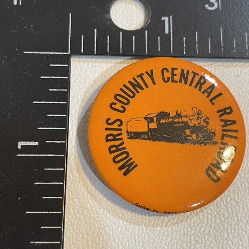 MORRIS COUNTY CENTRAL RAILROAD Pinback Button (Railroad / Train Related ...