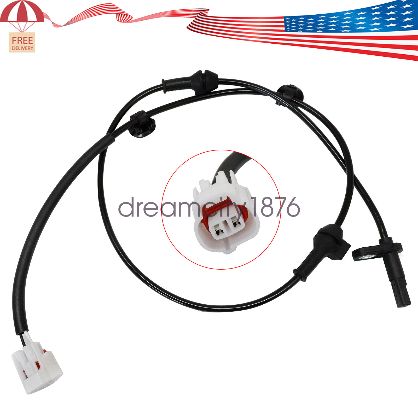 ABS Wheel Speed Sensor Front Left/Right For Mitsubishi Mirage 4670B087 ...