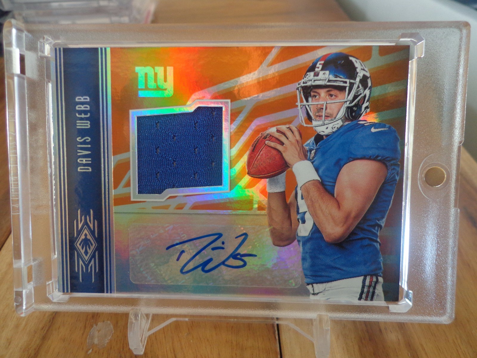 2017 PANINI PHOENIX DAVIS WEBB RC JERSEY & AUTO RC /150 GIANTS ! | eBay