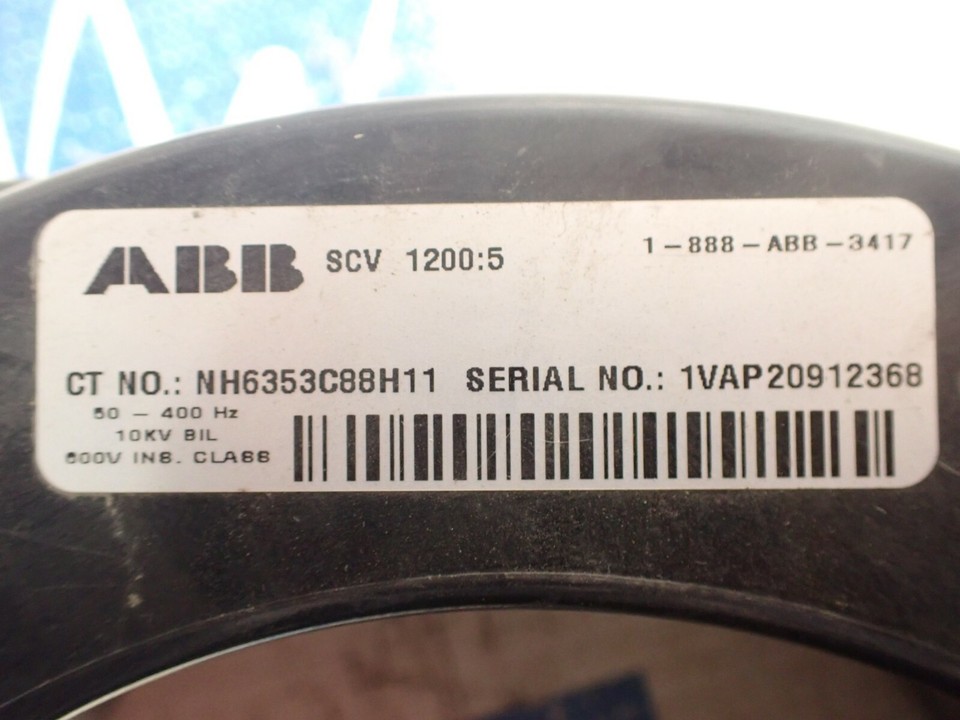 ABB Current Transformer SVC 1200:5 NH6353C88H11 10kV | eBay