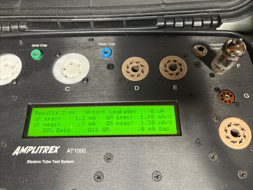 GE CBS Label 7025 12AX7 Vacuum Tube Long Grey Plate Amplitrex Tested ...